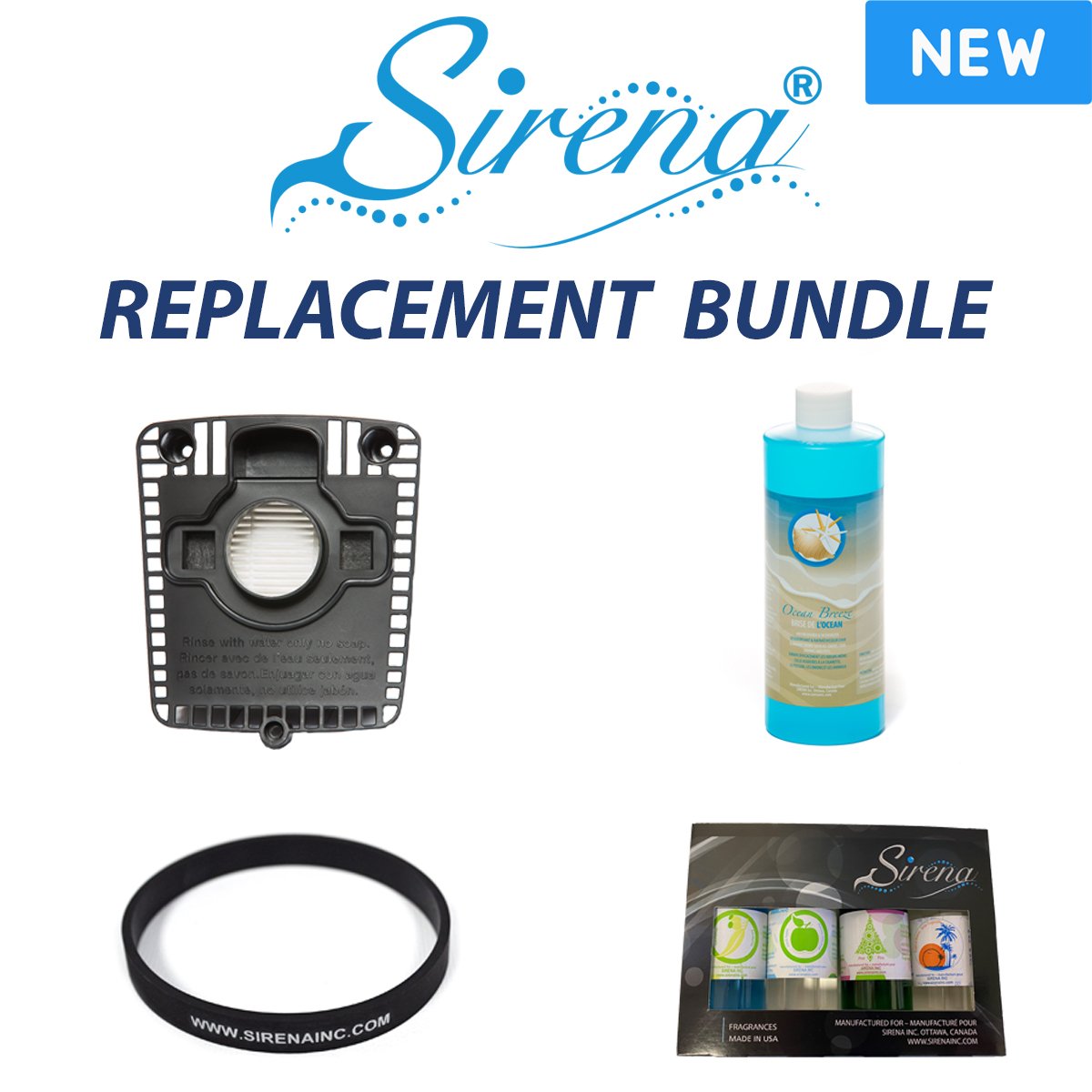 Vacuum Accessories Replacement Bundle Sirena 